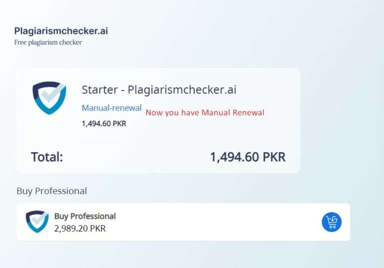 Pricing Plan - Plagiarismchecker.ai